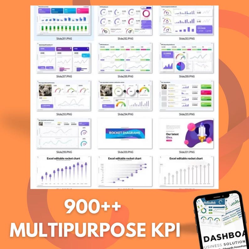 KPI Dashboard Template Powerpoint Diagrams With Editable Excel ...