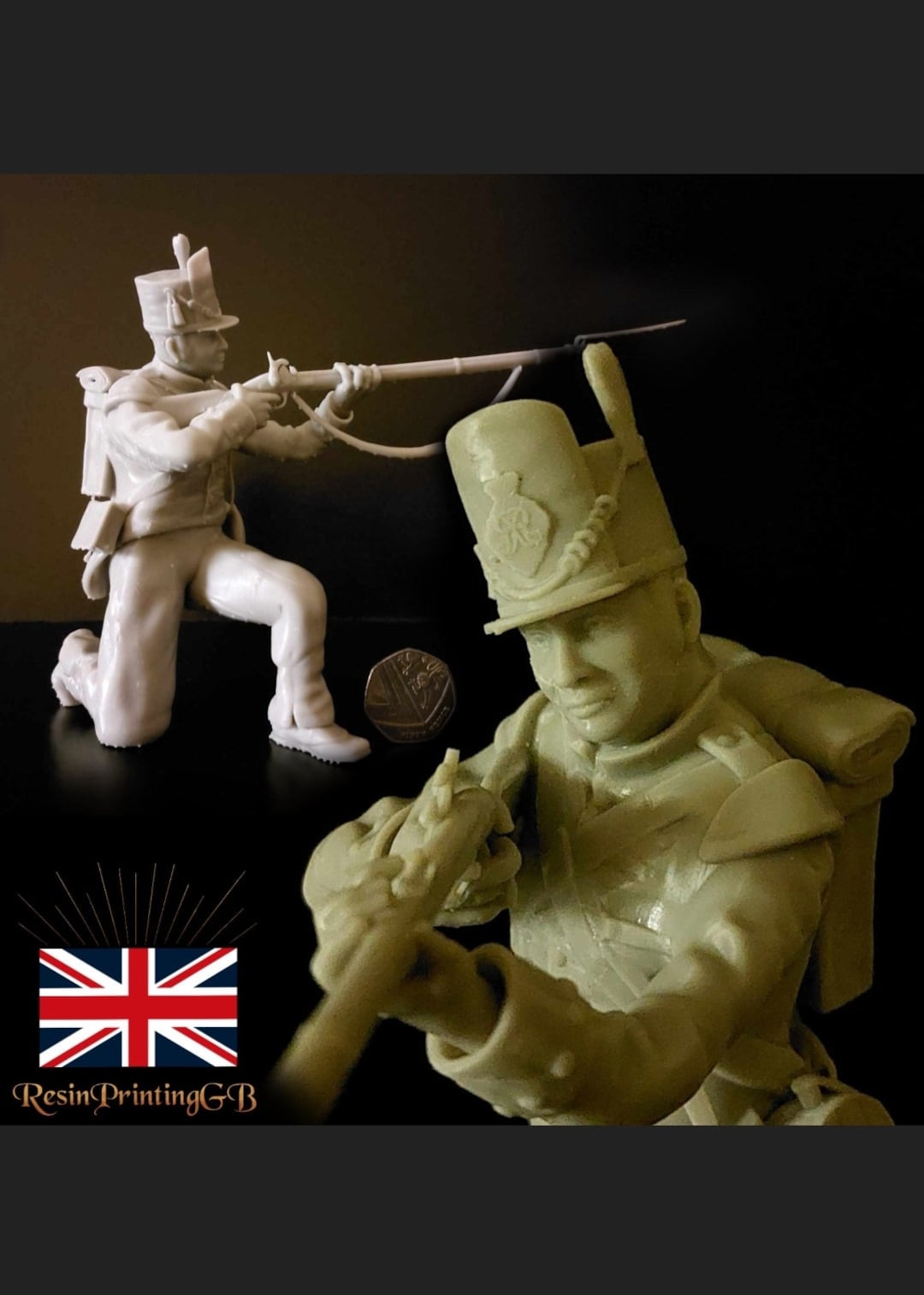 Resin Printed British Napoleonic Infantry Scale Models - 3D Printed ...
