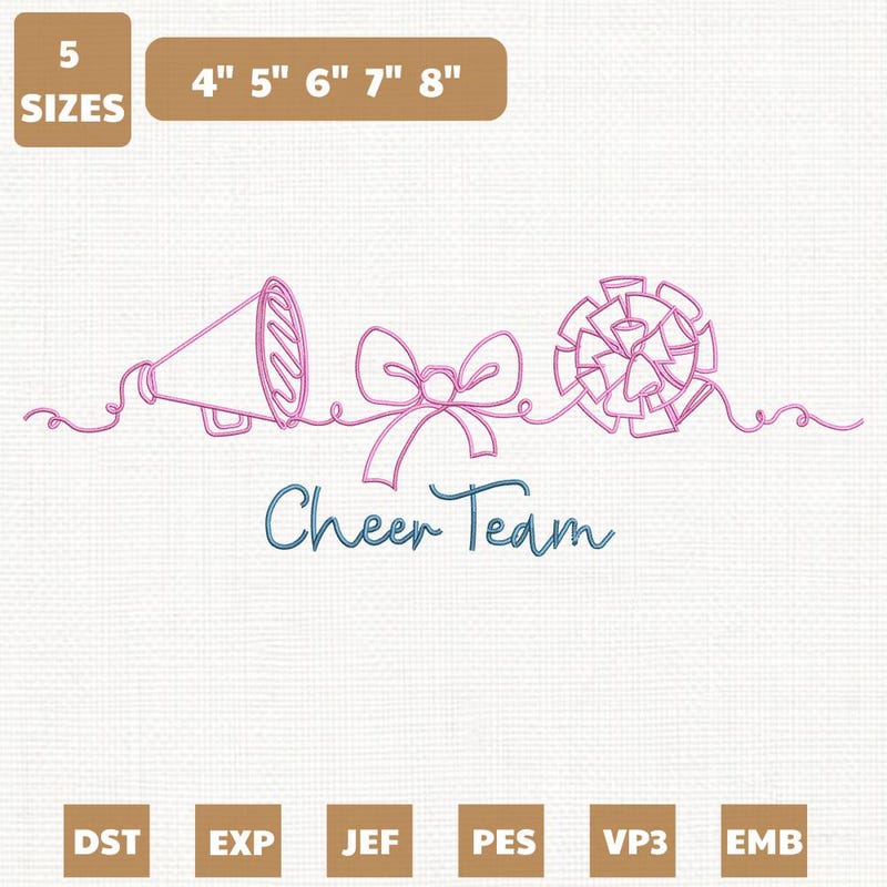 Cheer Embroidery - Etsy
