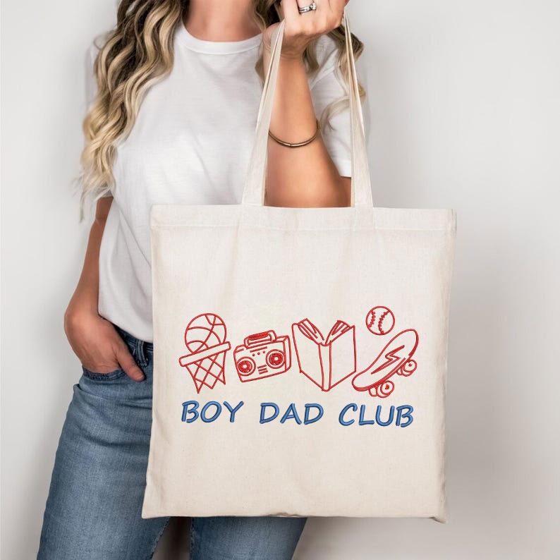Boy Dad Club Machine Embroidery File, Father's Day Design (instant ...