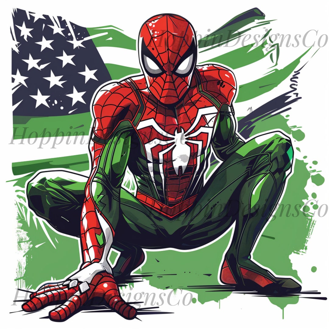 Spider-man St. Patrick Png, Superhero Spider-man Png, Green Expiration ...