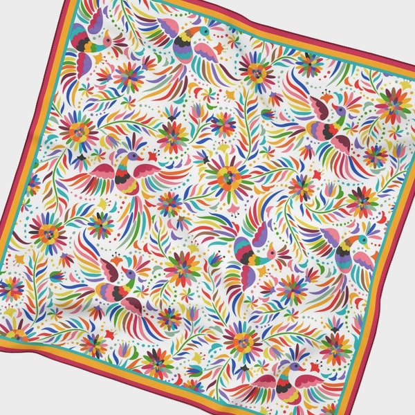 Mexico Silk Scarf - Etsy