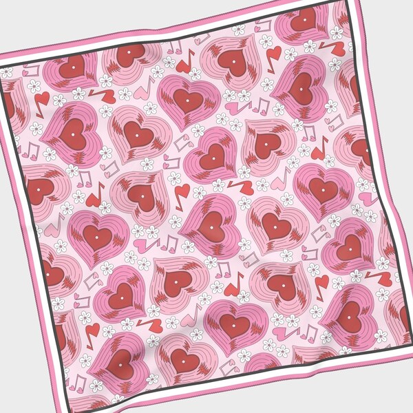 Pink Chiffon Heart - Etsy