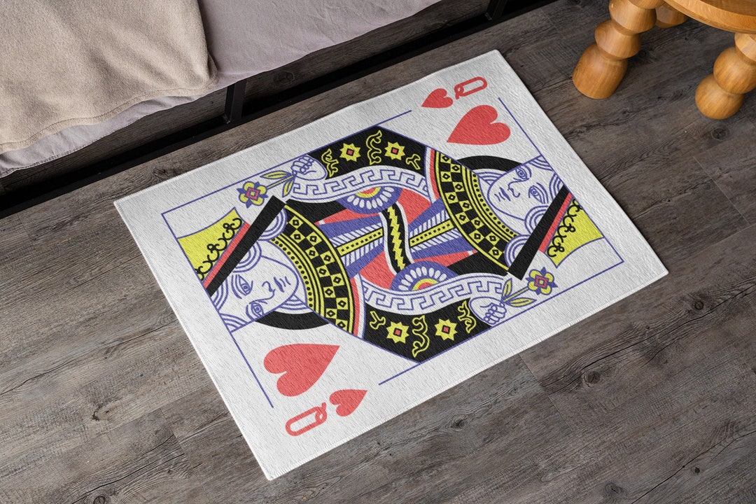 Your Pick Playing Card Area Rugs 36" X 24" | Unique Ecelctic Retro ...