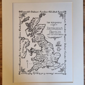 Map of Arthurian Britain - Etsy