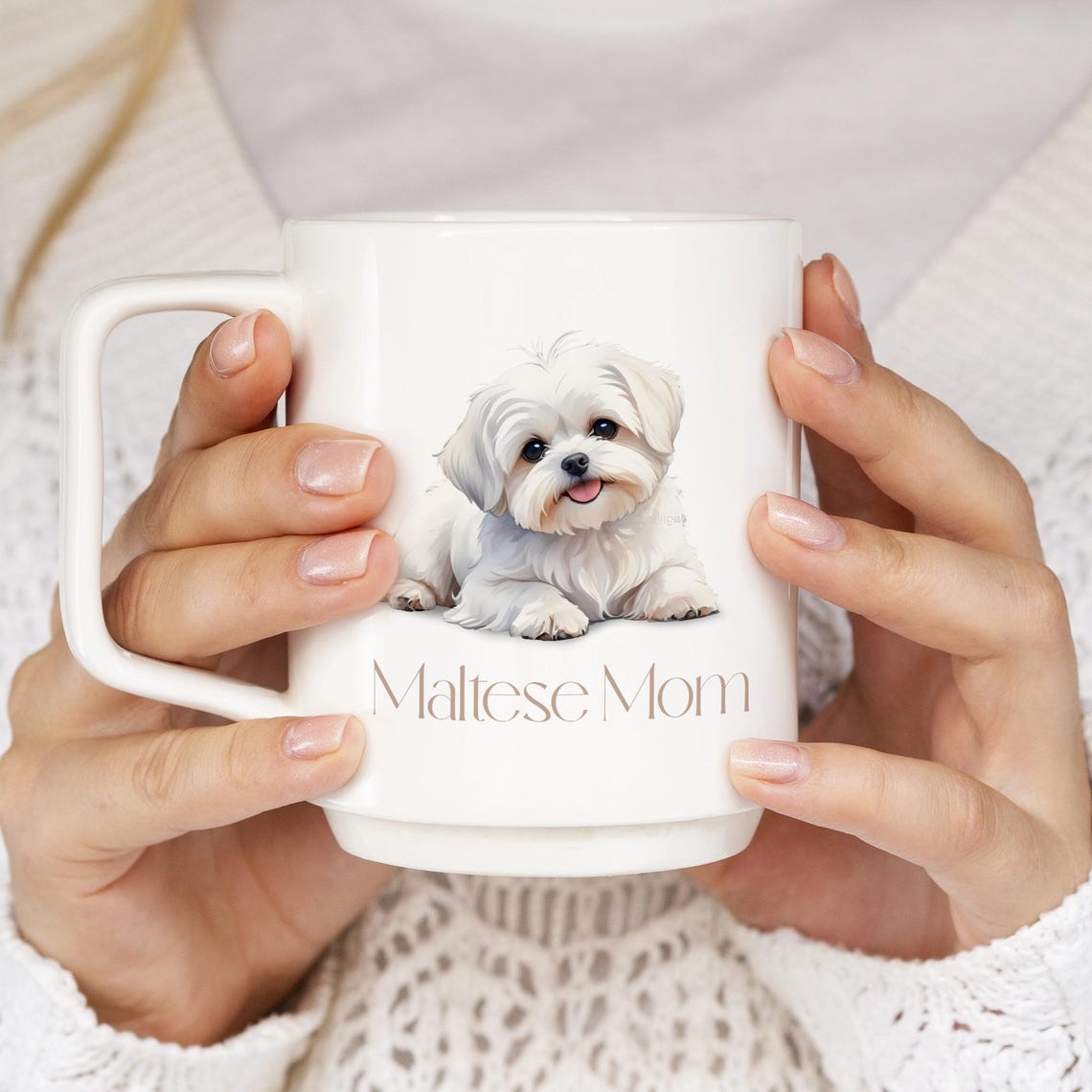 Cute Modern Maltese Watercolor Clipart PNG Maltese Dog PNG Dogs Puppies ...