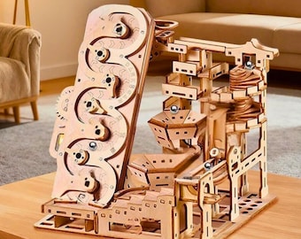 corkscrew marble run