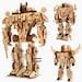Transformer Robot, Wooden 3D Puzzle Toys, Jigsaw Puzzle DIY Educational ...