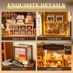 Becka's Baking House DIY Miniature Dollhouse Kit, Wooden Mini Doll ...