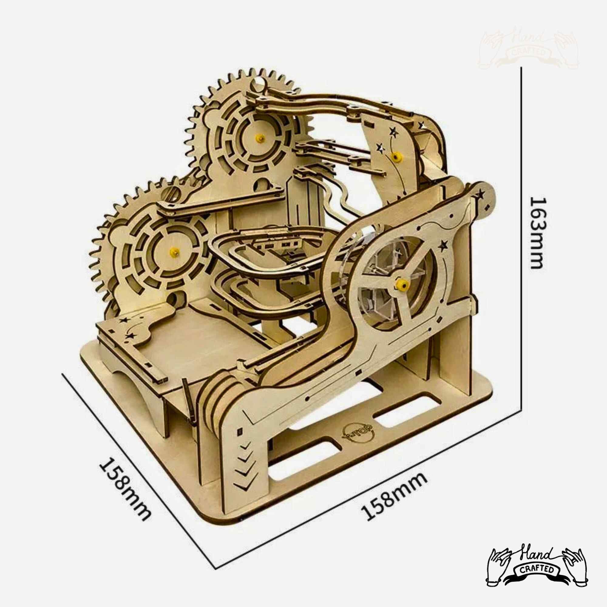 Wooden Marble Run Maze 3D Puzzle, DIY Assembly Mechanical Marble Maze ...