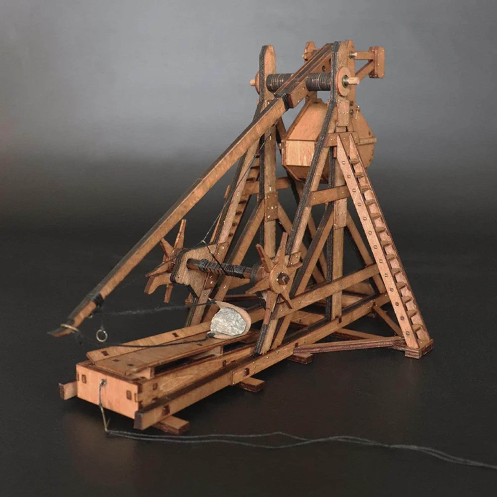 DIY Ancient Chariot Model Siege Car, Counterweight Trebuchet Catapult ...