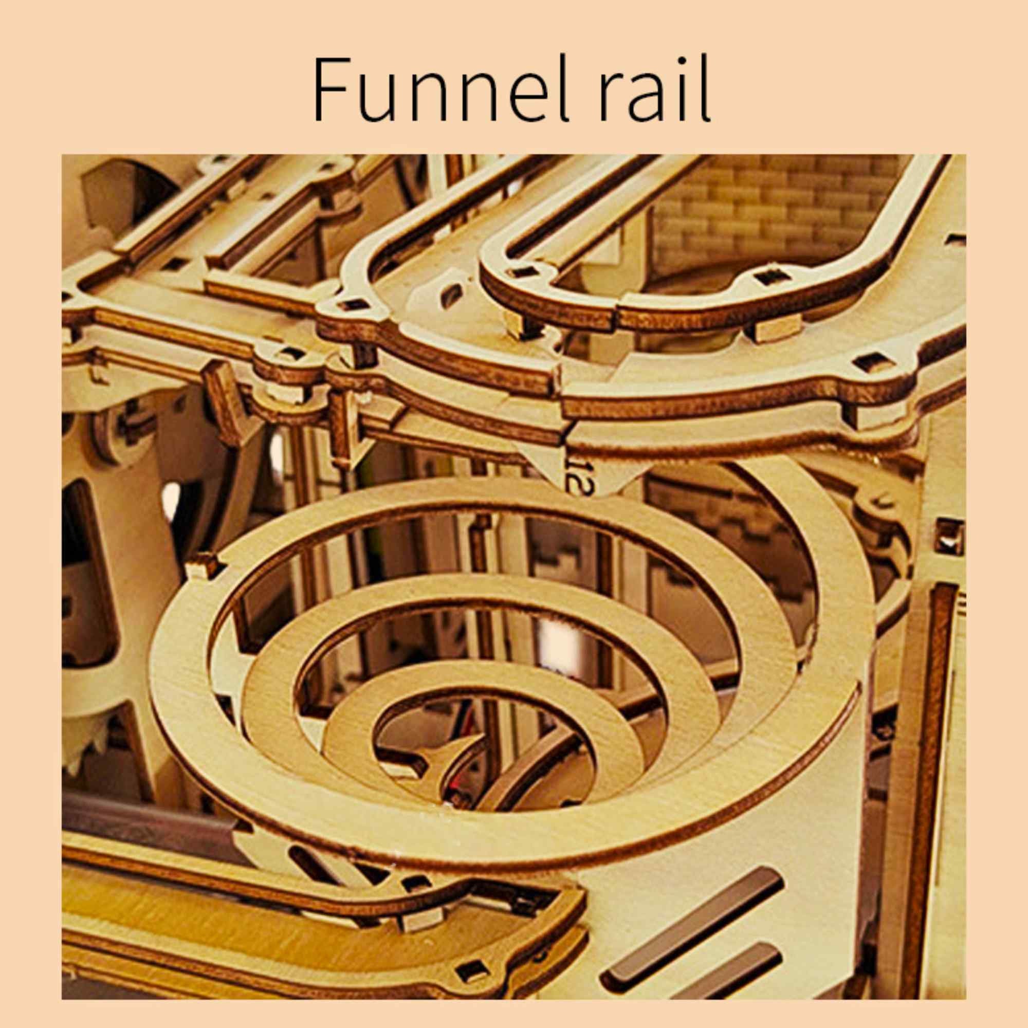Wooden Marble Run Maze 3D Puzzle: Mechanical Model Kit - Etsy