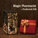 Magic Pharmacist Series DIY Book Nook, Dollhouse Kit With Touch Lights ...