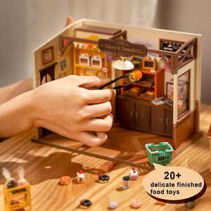Becka's Baking House DIY Miniature Dollhouse Kit, Wooden Mini Doll ...