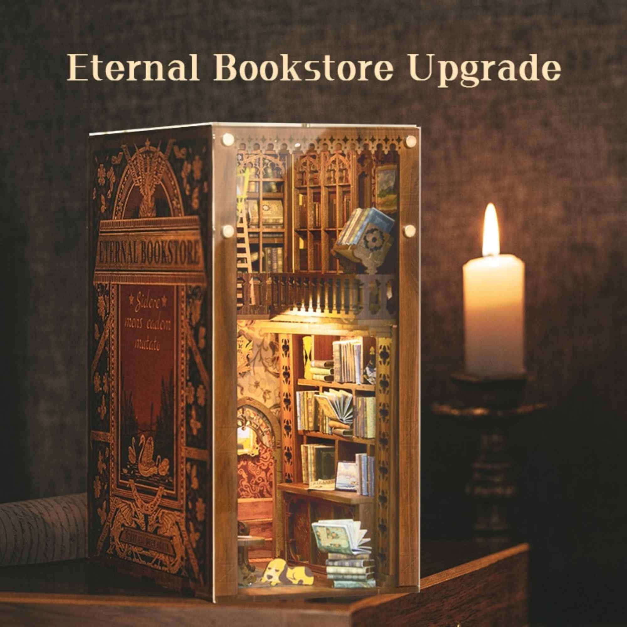 Eternal Bookstore DIY Book Nook Gifts Toy Kit, Miniature Dollhouse ...