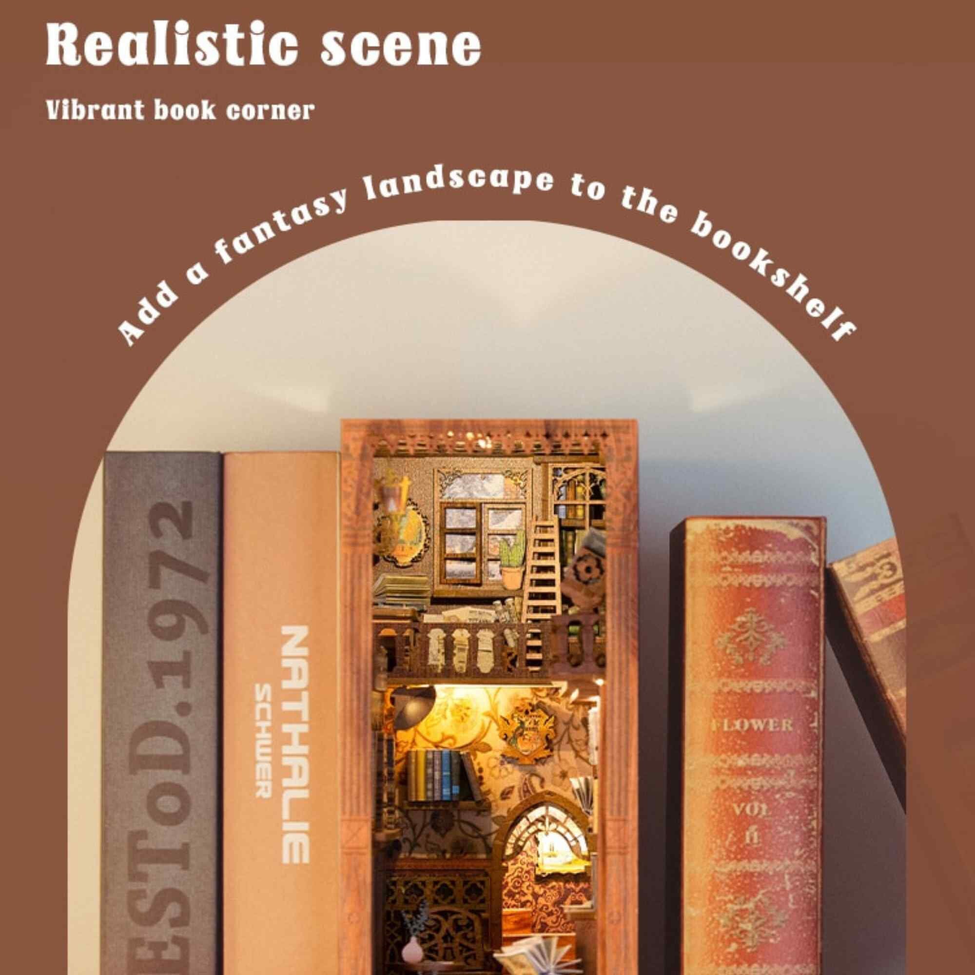 Eternal Bookstore DIY Book Nook Gifts Toy Kit, Miniature Dollhouse ...