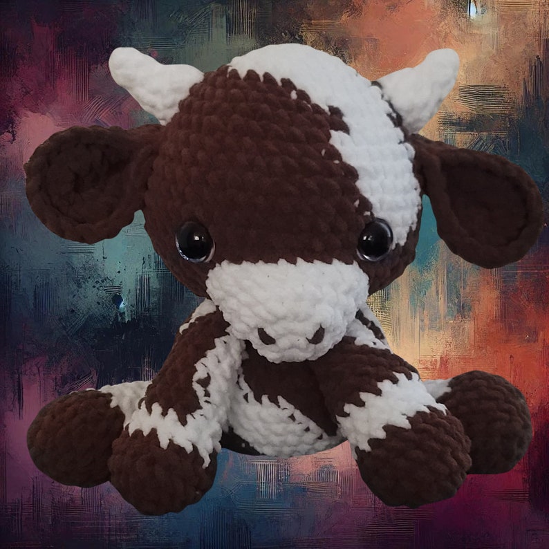Gerty the Cow Crochet Pattern 100% Original Fun Craft Ideas for Kids ...