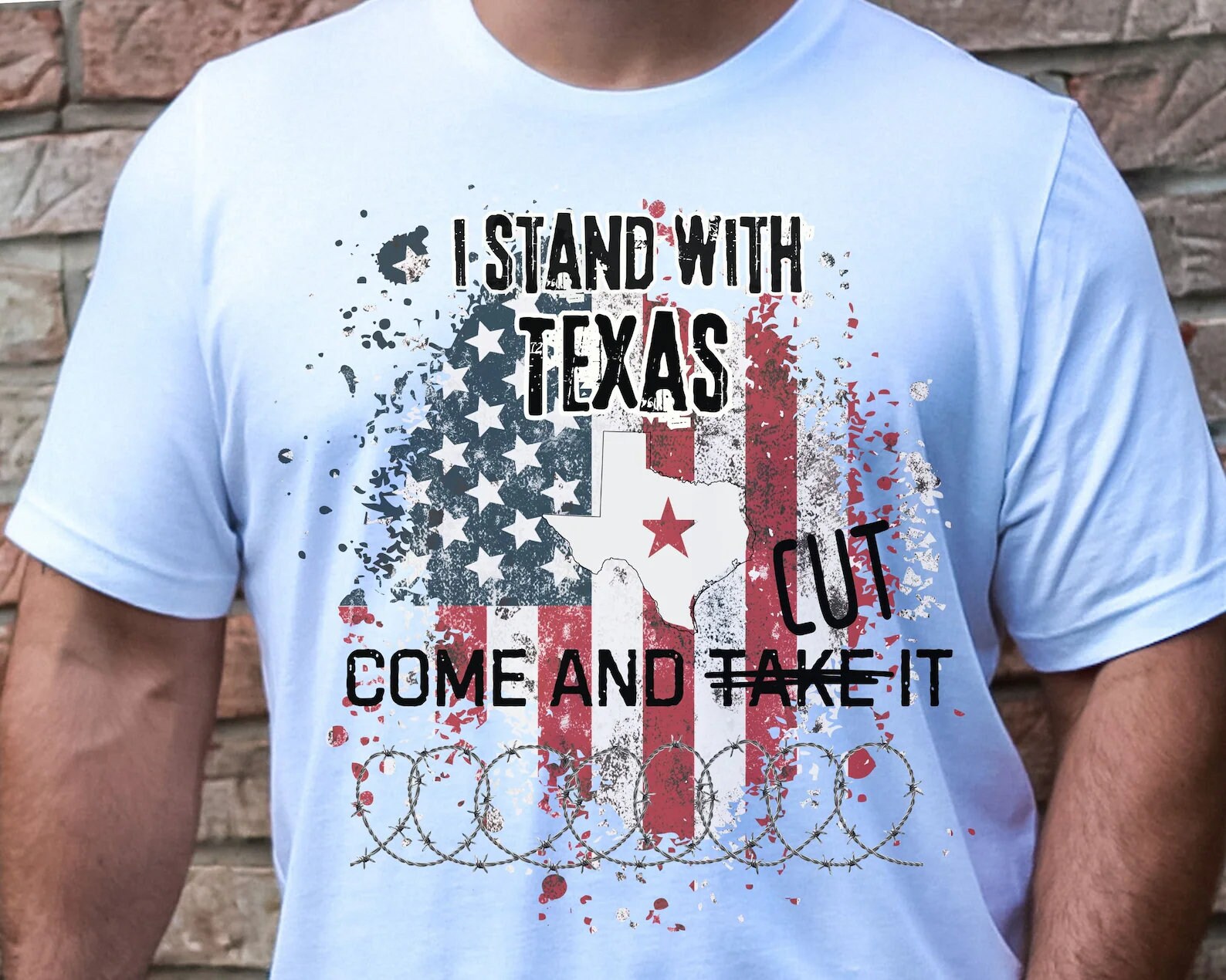 I Stand With Texas Shirt, Come and Cut It Tee, Men Women Defend the ...