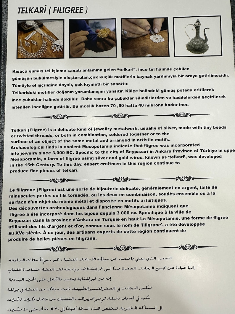 925 Sterling Silver Fligree Art Handmade Silver Pen Ballpoint Pen ...