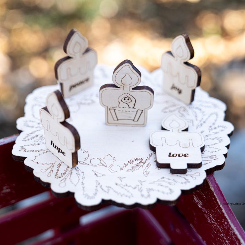 Wooden Advent Wreath - Etsy