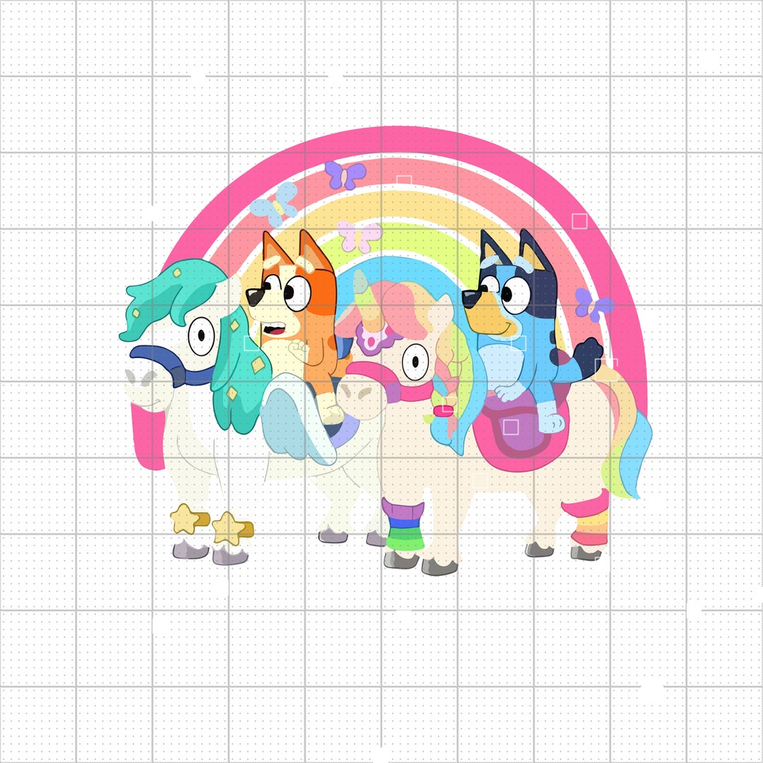 Bluey Rainbow PNG, Bluey Family Png, Bluey Dad PNG, Bluey Mom Png ...