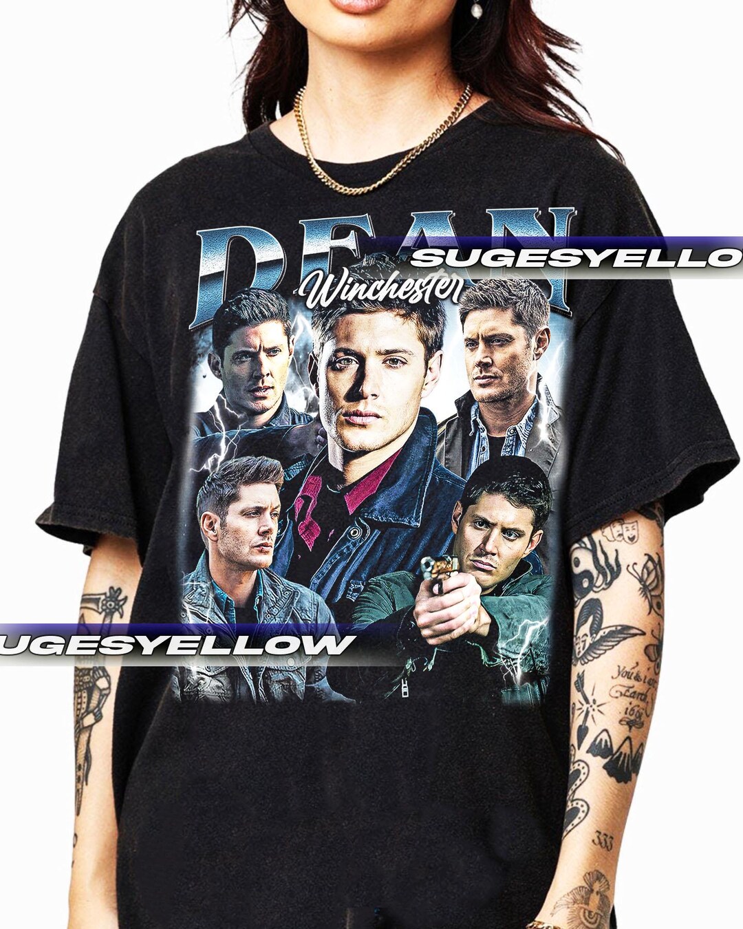 Dean Winchester T-shirt – Supernatural Fan Apparel, Crewneck FD - Etsy