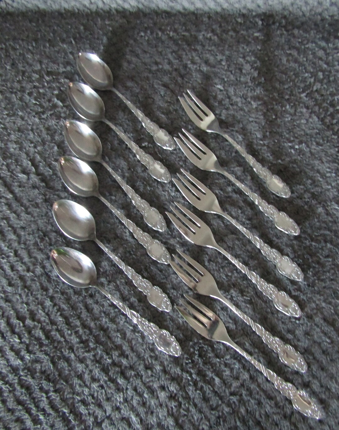 Vintage Stainless Steel Set of 12 Flatware Rostfrei ala Spoons Forks ...