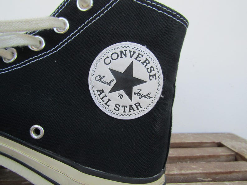 Converse Chuck Taylor All Stars Vintage 70 Hi Top Black Size 7 1/2 ...
