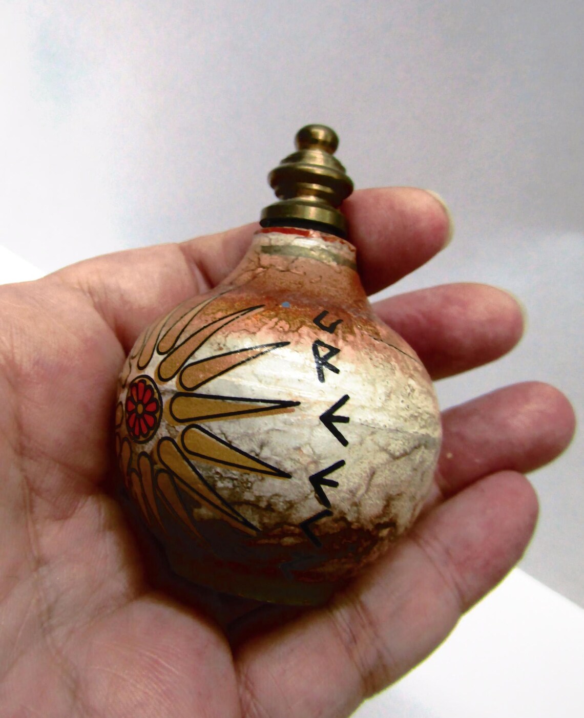 Vintage Greek Classic Vintage Ceramic Perfume/scent Bottle Vergina ...