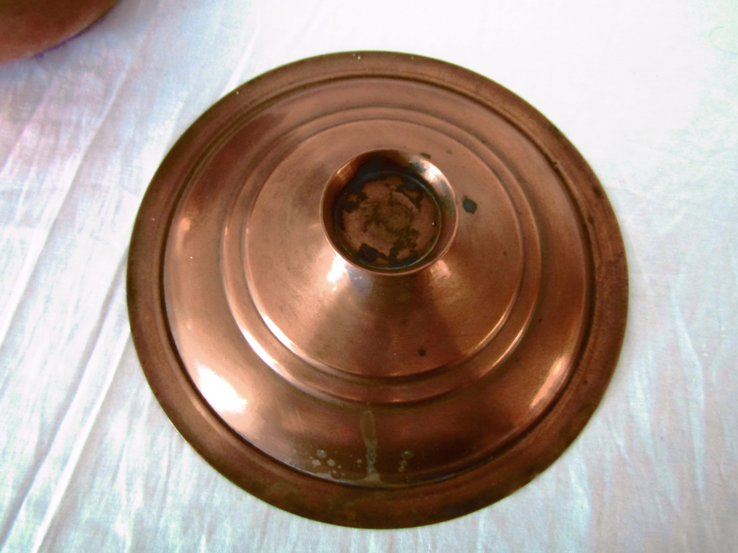 Vintage Copper Pot With Lid From 1940s (bakiri), Mid Century, Greek ...