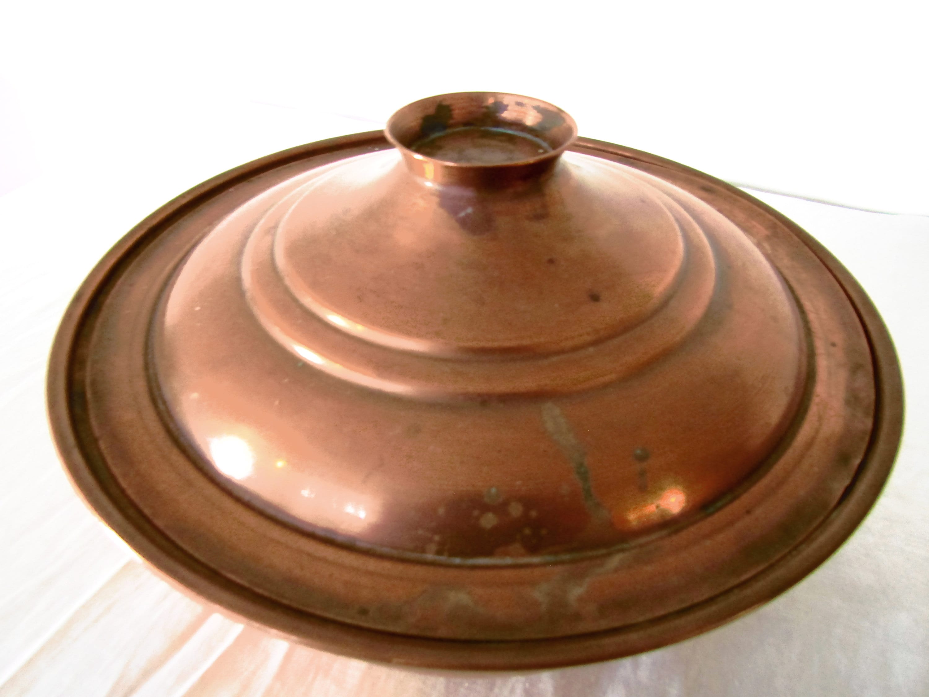 Vintage Copper Pot With Lid From 1940s (bakiri), Mid Century, Greek ...