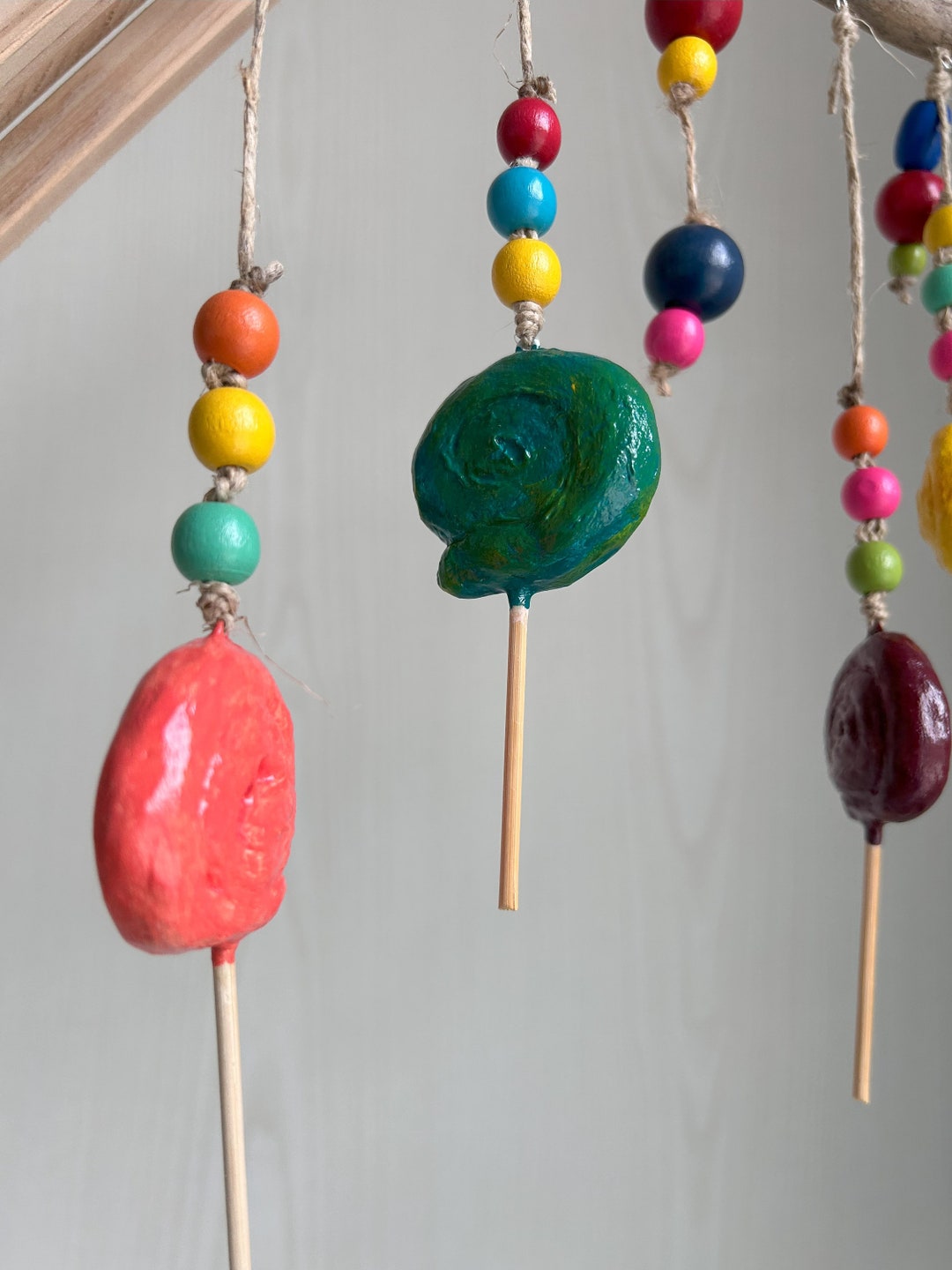 Hanging Paper Mache Lollipops - Etsy