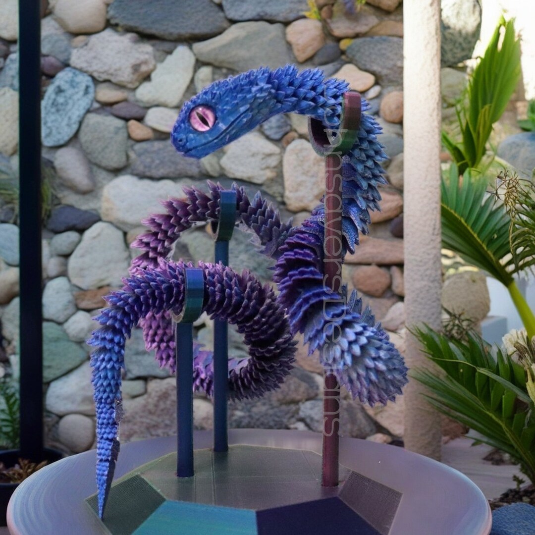 3d Printed Articulated Snake/made to Order/dragon Snake/3d Printed ...