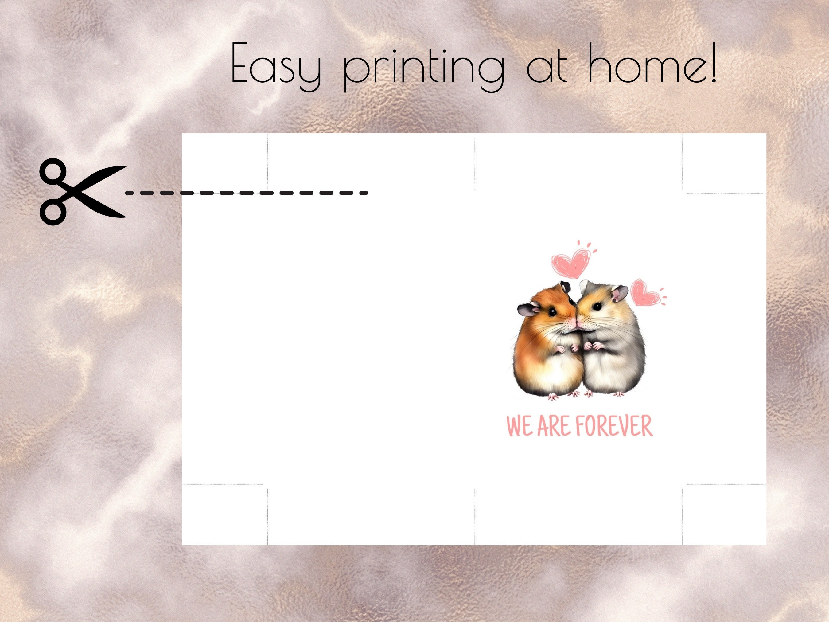 Printable Love Card, Valentine Card, Valentine Greeting Card, Cute ...