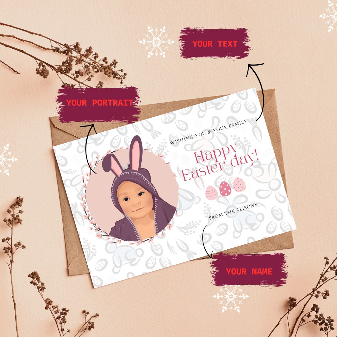 Portrait Painting, Printable Easter Cards, Easter Egg Clip Art, Step ...