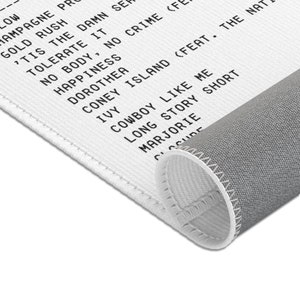 Taylor Swift Evermore Album Receipt Rug Aesthetic Room Bedroom Dorm ...