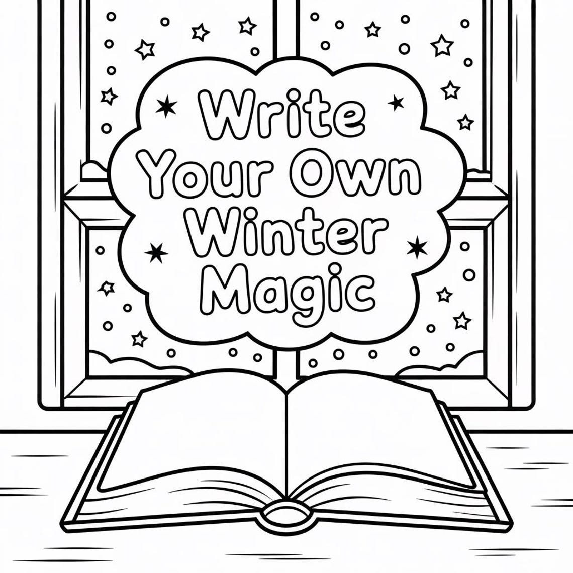 80 Holiday Book Nook Coloring Pages: Christmas Reading Scenes (PDF ...