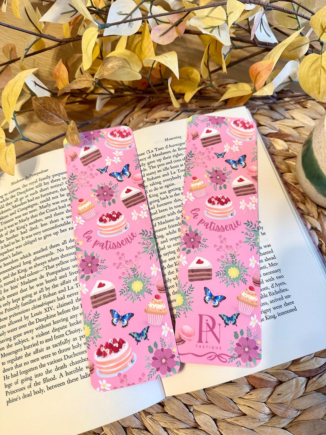 Cute Pink Bookmark French Dessert Inspired, Patisserie Inspired ...