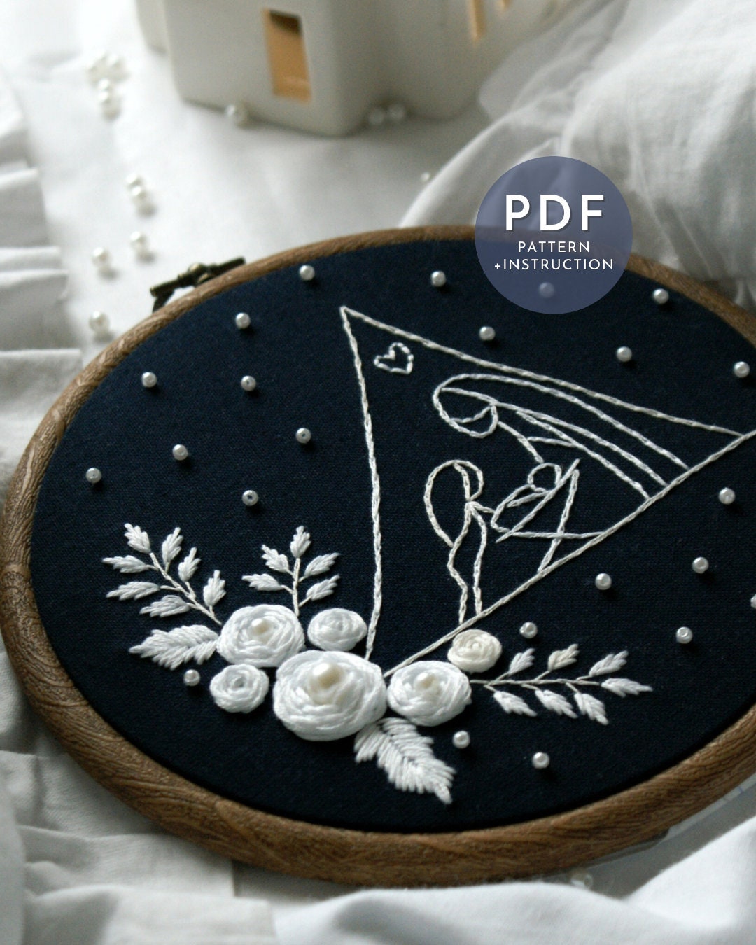 NATIVITY Embroidery Pattern, Christian Home Decorations, Catholic ...