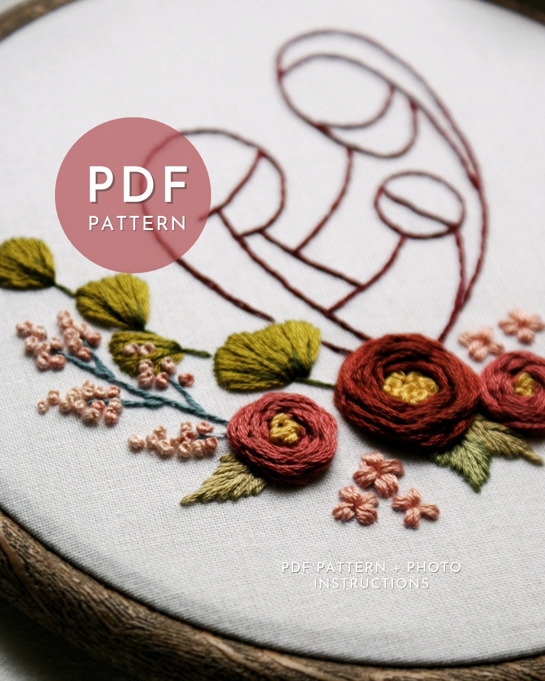 HOLY FAMILY Embroidery Pattern, Christian Home Decorations, Catholic ...