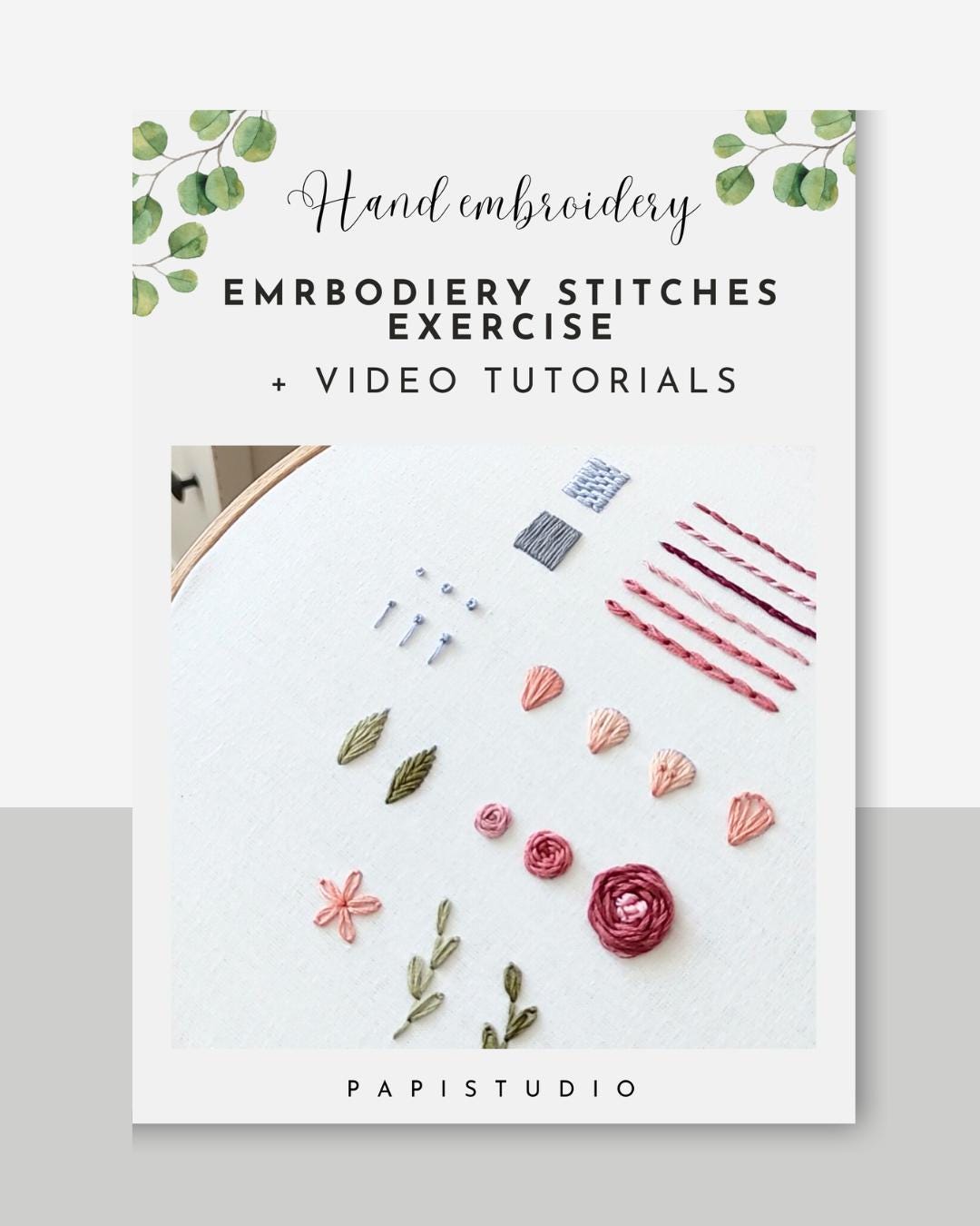 Hand Embroidery Stitches Video Tutorial, Stitches Exercises for ...