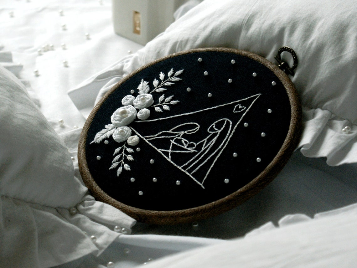 NATIVITY Embroidery Pattern, Christian Home Decorations, Catholic ...