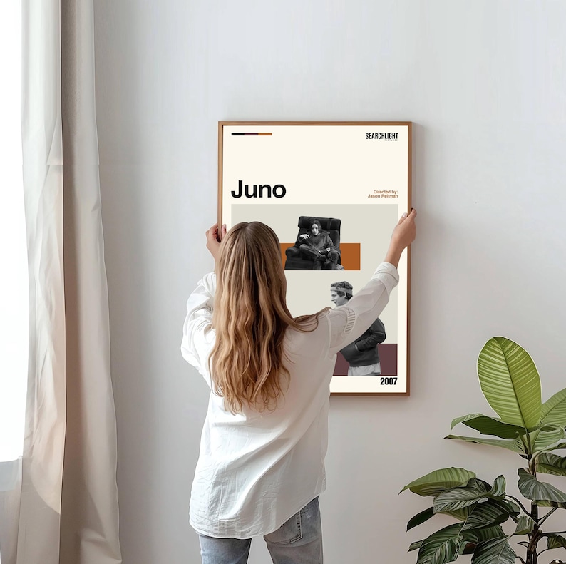 Juno Movie Poster | Midcentury Modern Poster | Minimalist Art | Vintage ...