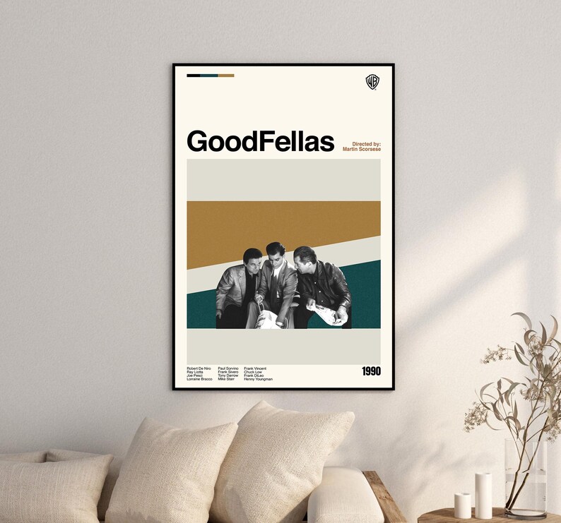 Goodfellas Movie Poster | Midcentury Modern Poster | Minimalist Art ...