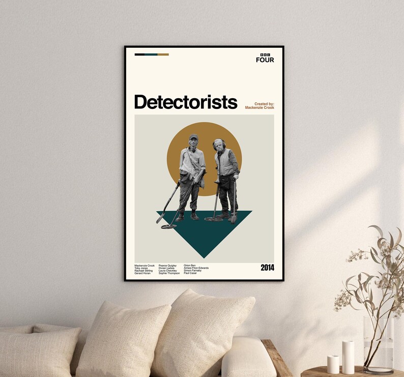 Detectorists Tv Series Poster | Midcentury Modern Poster | Minimalist ...