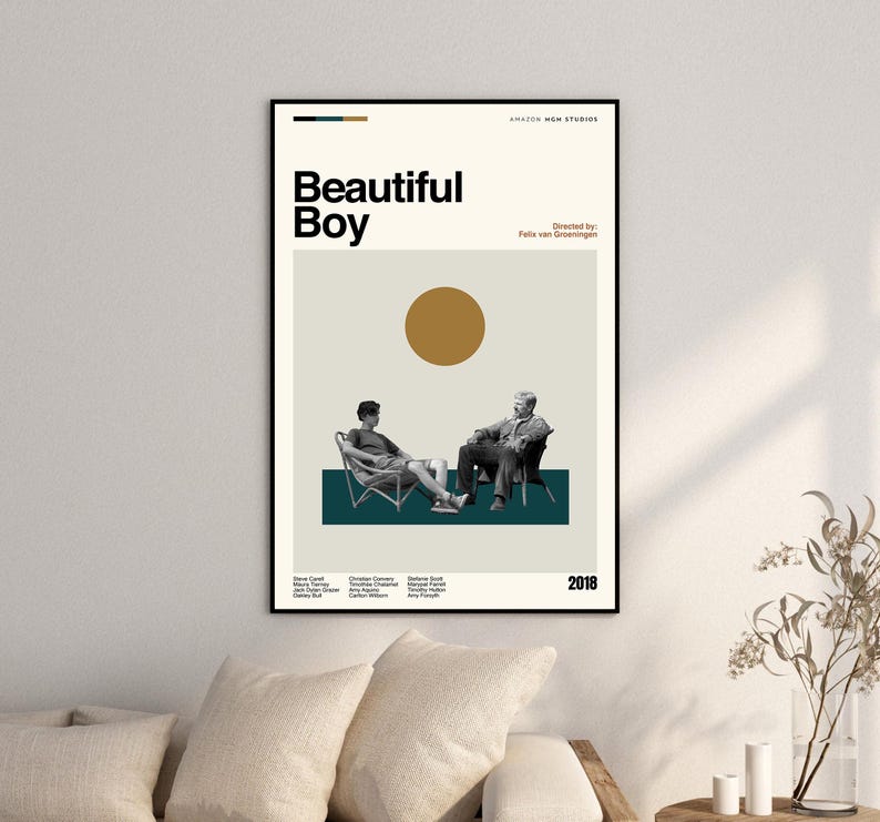 Beautiful Boy Movie Poster | Midcentury Modern Poster | Minimalist Art ...
