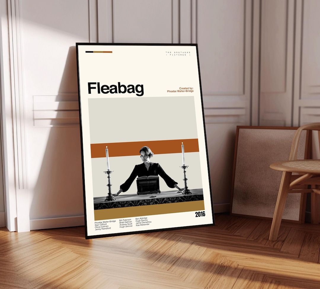 Fleabag Tv Series Poster | Midcentury Modern Poster | Minimalist Art ...