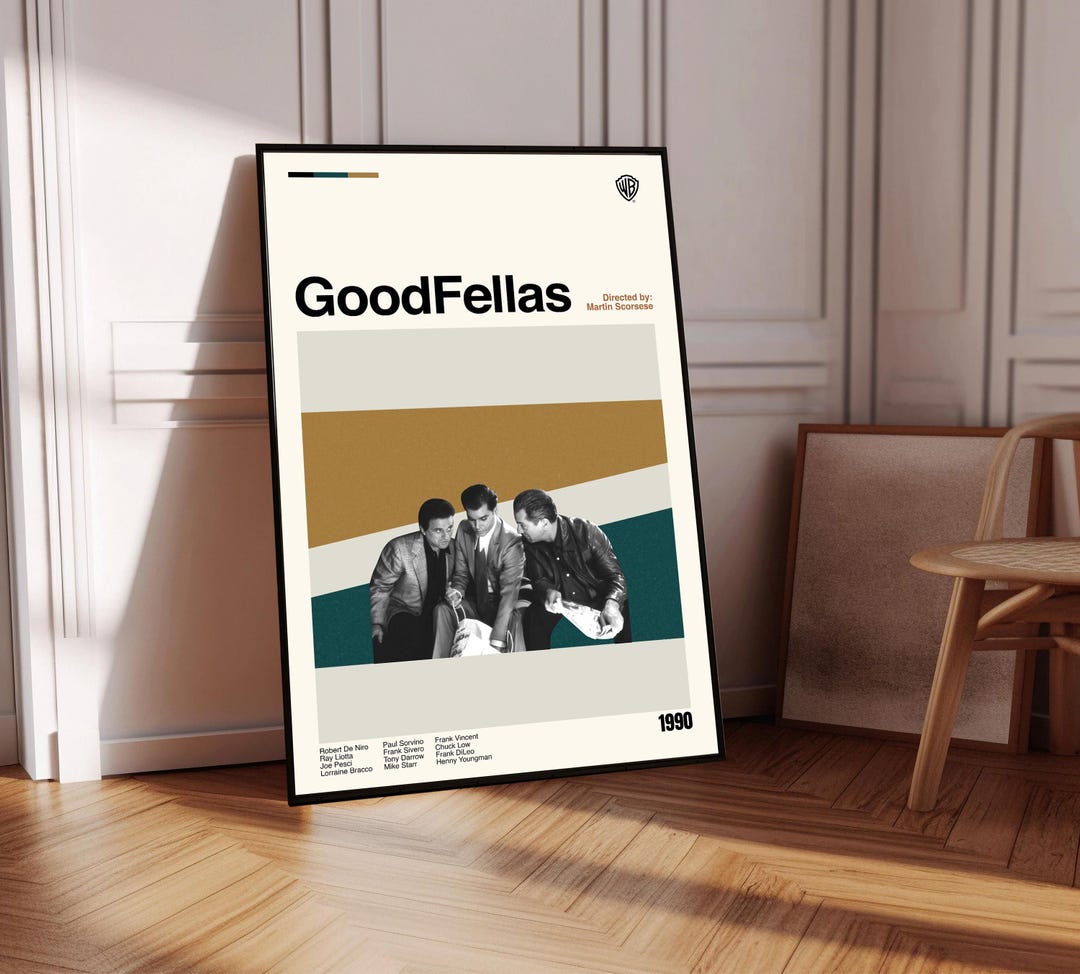 Goodfellas Movie Poster | Midcentury Modern Poster | Minimalist Art ...