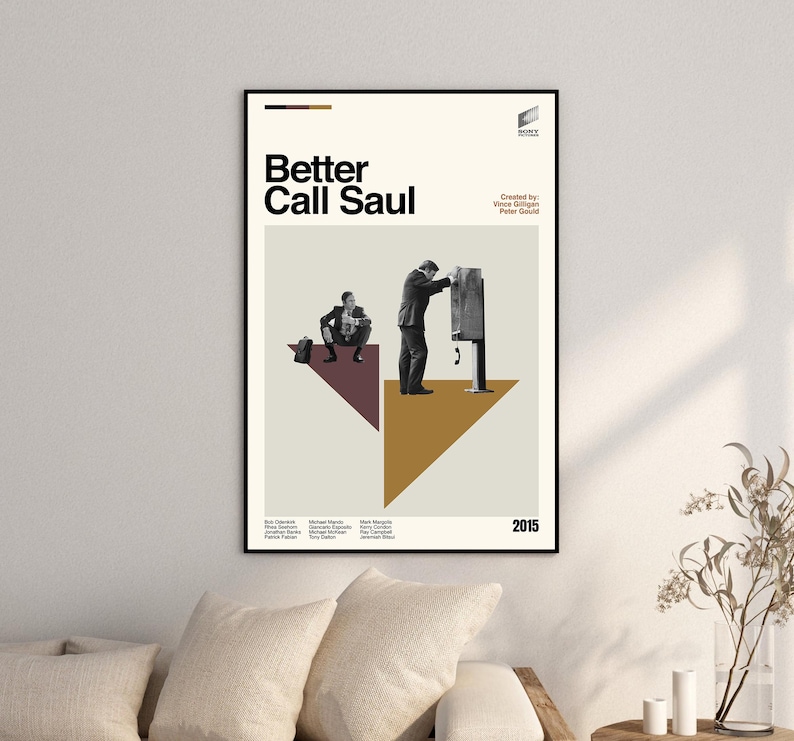 Better Call Saul Tv Series Poster | Midcentury Modern Poster ...