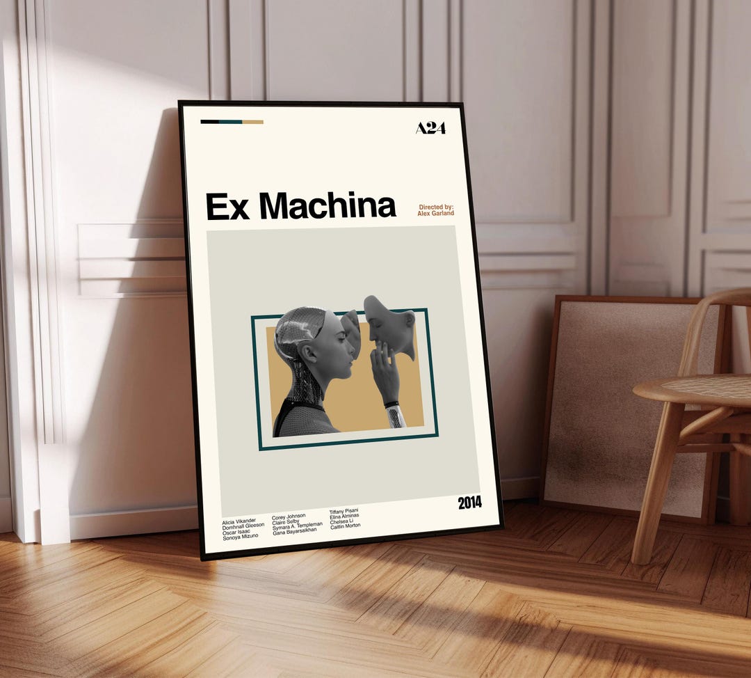 Ex Machina Movie Poster | Midcentury Modern Poster | Minimalist Art ...